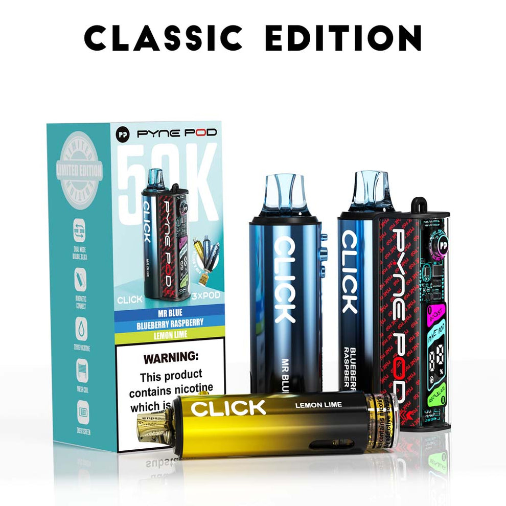 Pyne Pod Click 50K Classic Edition (3 Flavours) – Pyne Pod UK